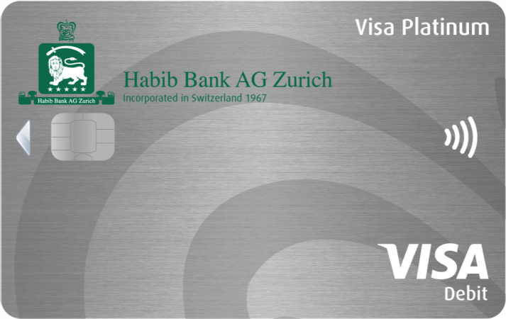 Visa Platinum Personal Debit Card - Habib Bank AG Zurich