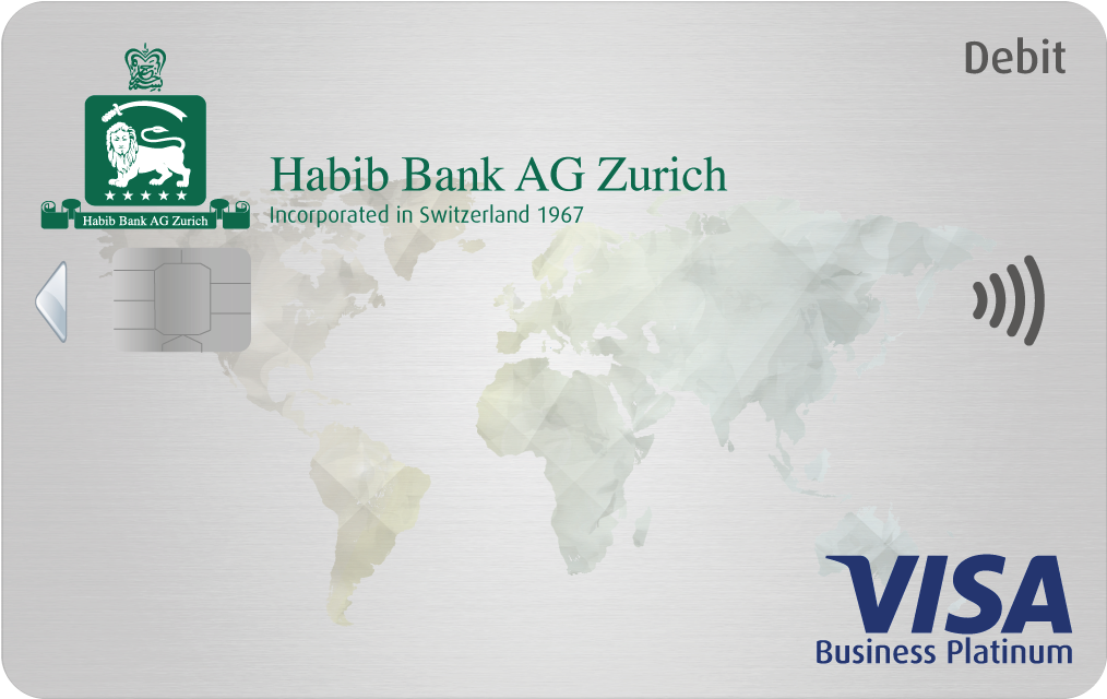 HBZ Visa Platinum Business Debit Card - Habib Bank AG Zurich